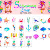 Summer Sublimation Bundle. Watercolor - Bundle Cricut