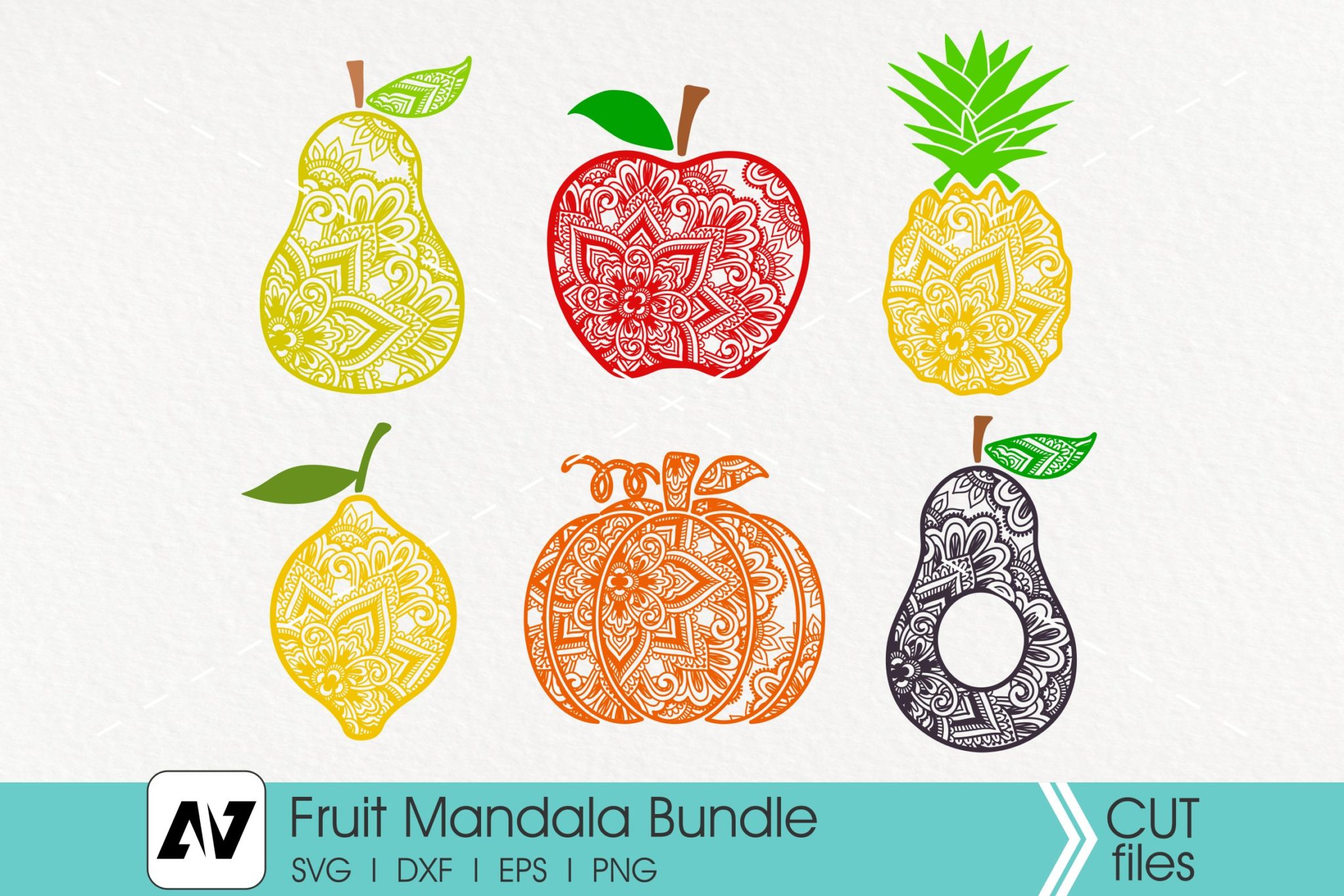 Fruit Mandala Bundle, Pumpkin Mandala - Bundle Cricut
