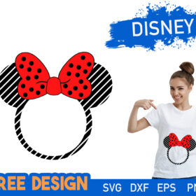 Minnie Mouse Layered SVG Free