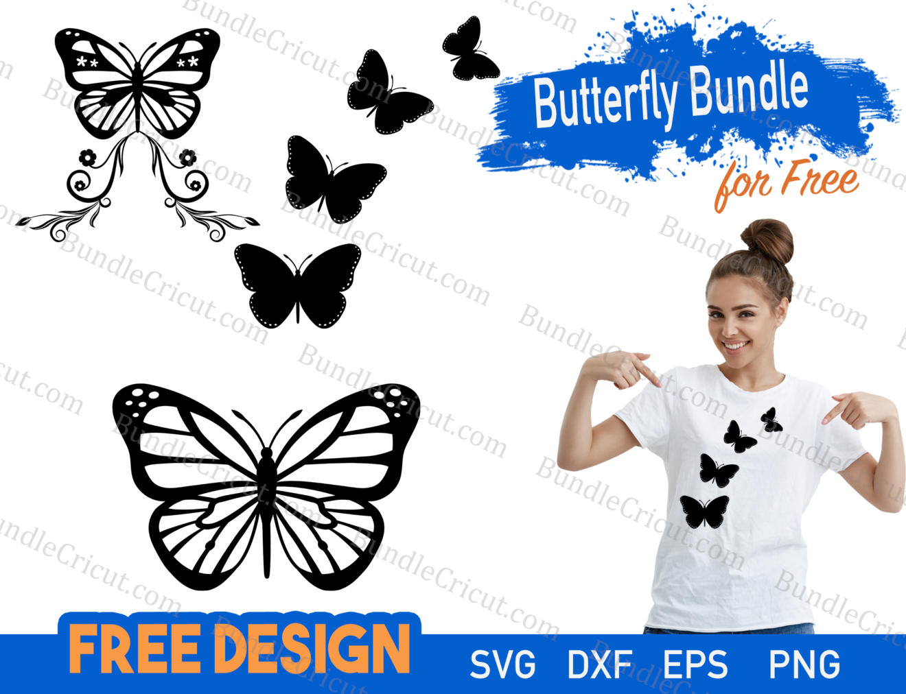 Butterfly Bundle SVG free Bundle Cricut