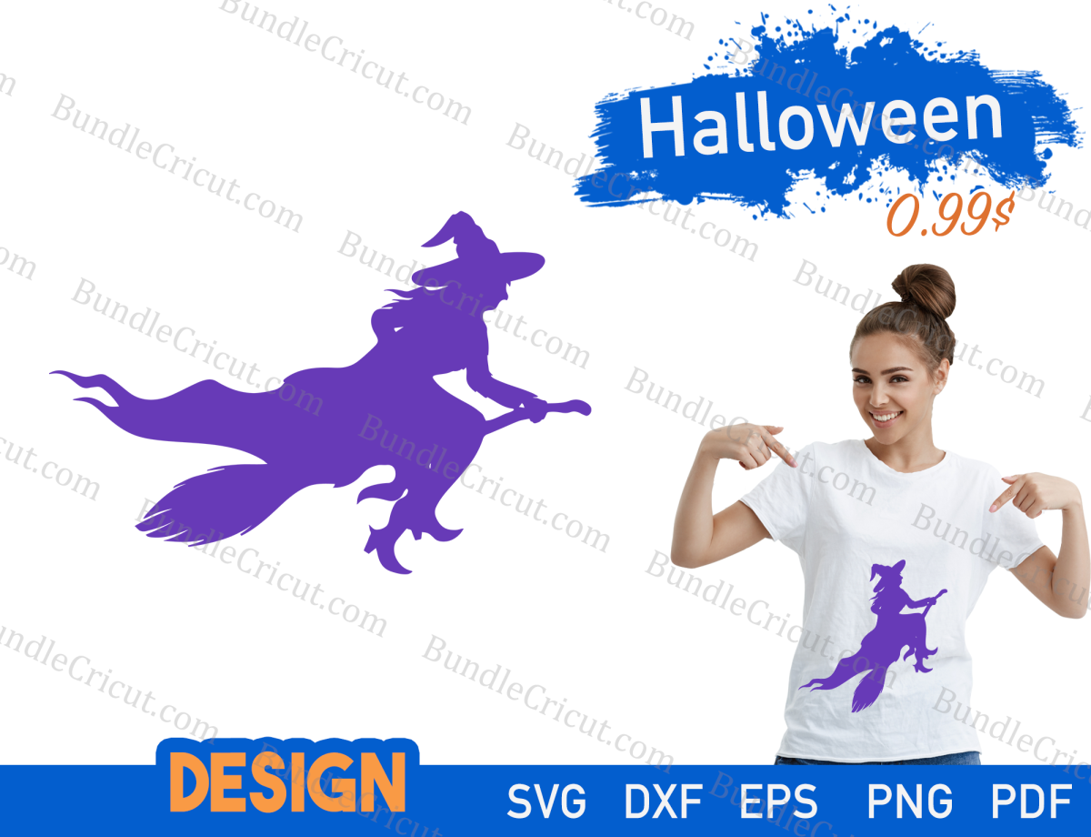 Halloween Witch SVG - Bundle Cricut