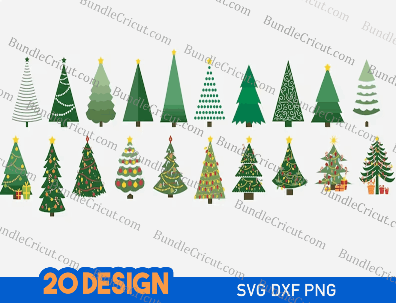 Christmas Tree svg file - Bundle Cricut