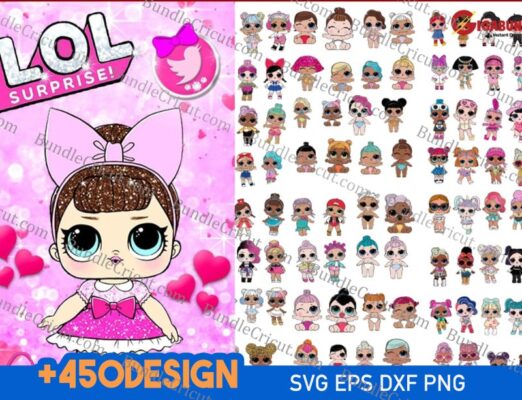 Lol Doll Mega Bundle SVG - Bundle Cricut