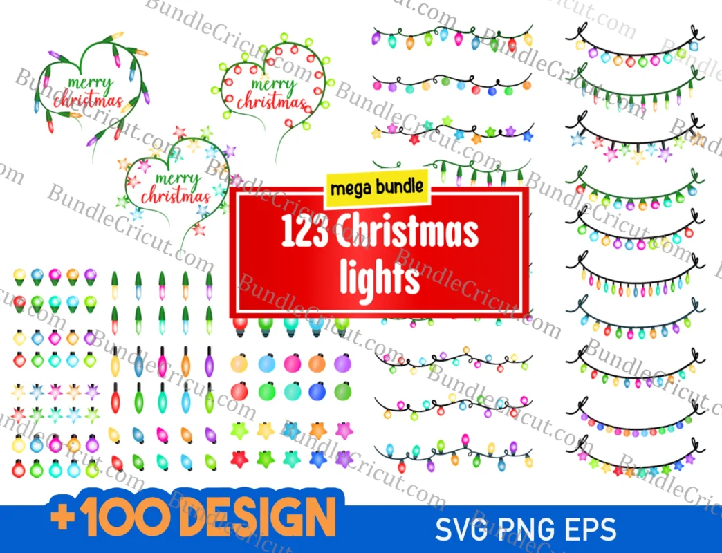 +100 Christmas Lights Clipart, Christmas Lightsclip Art, Clipart ...