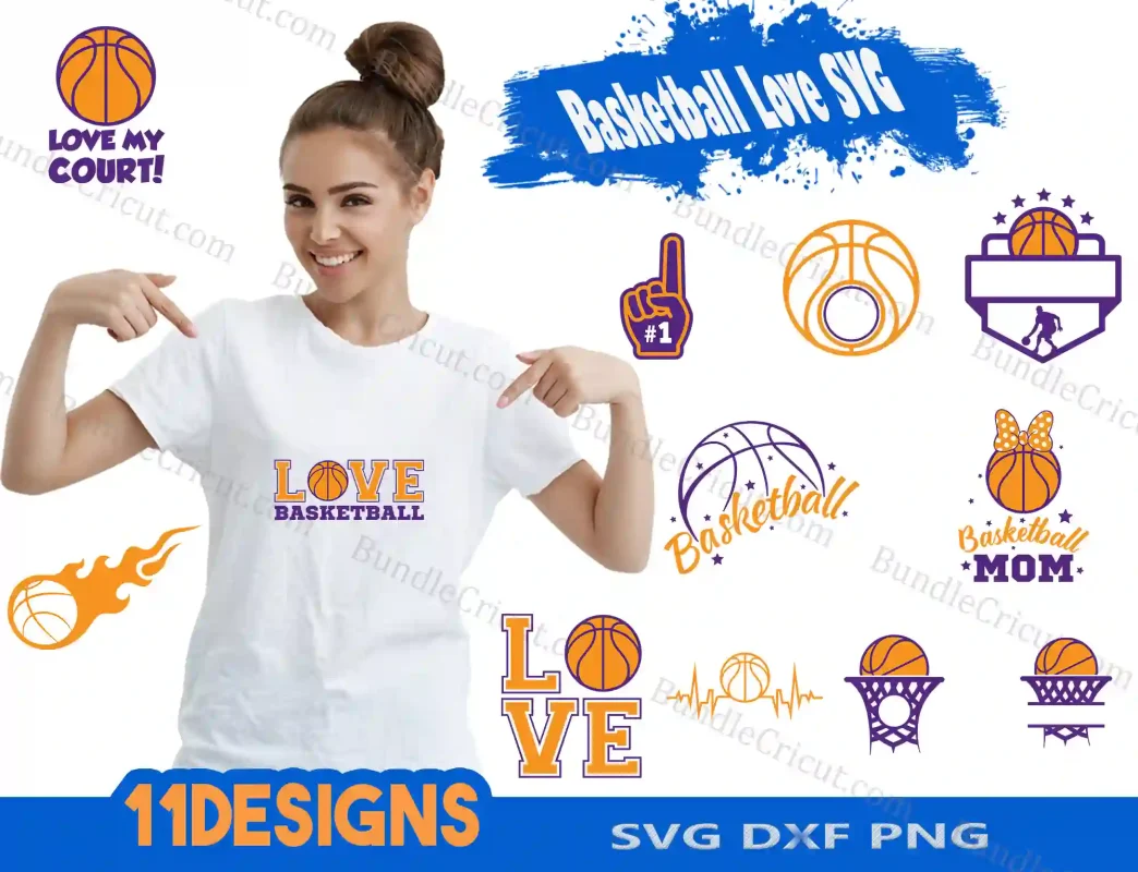 Basketball Love Svg- Bundle Cricut