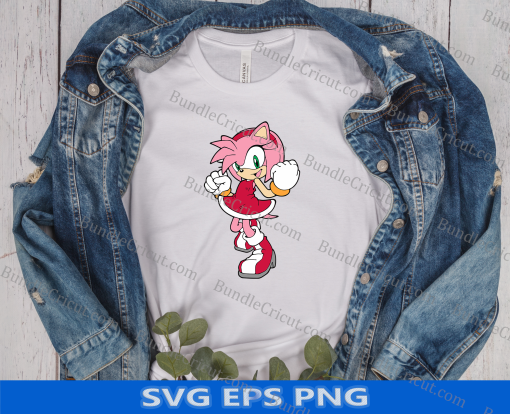 Amy Rose The Hedgehog SVG - The Hedgehog svg Bundle Cricut
