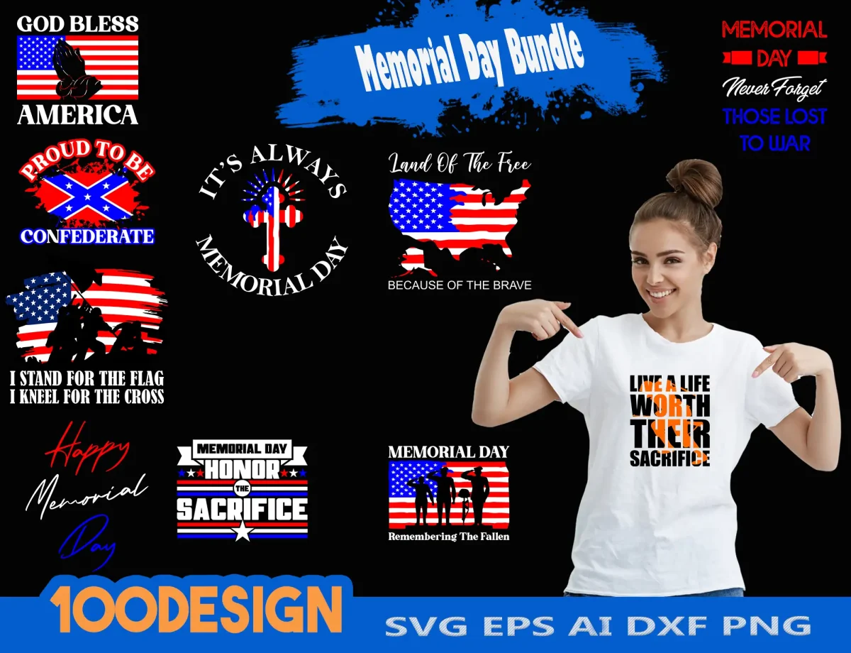 Memorial Day SVG - Memorial Day Bundle SVG Bundle Cricut