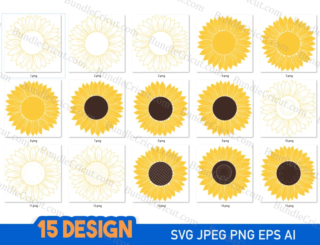 Sunflowers svg, Sunflower svg, Sun flower svg, Sunflower svg file ...