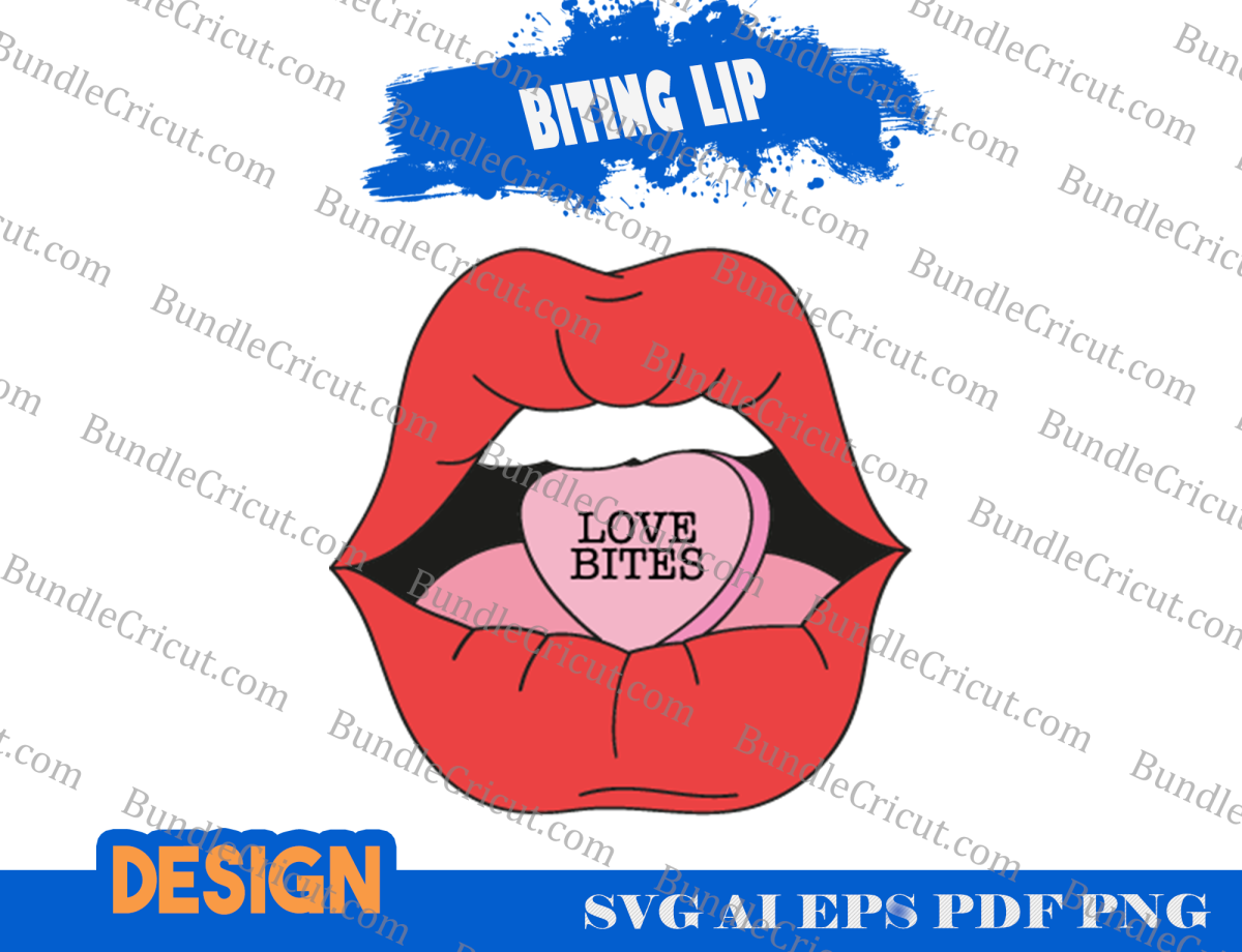 Love Bites SVG, lip bite png, lips svg, lip bite svg, valentine's day ...